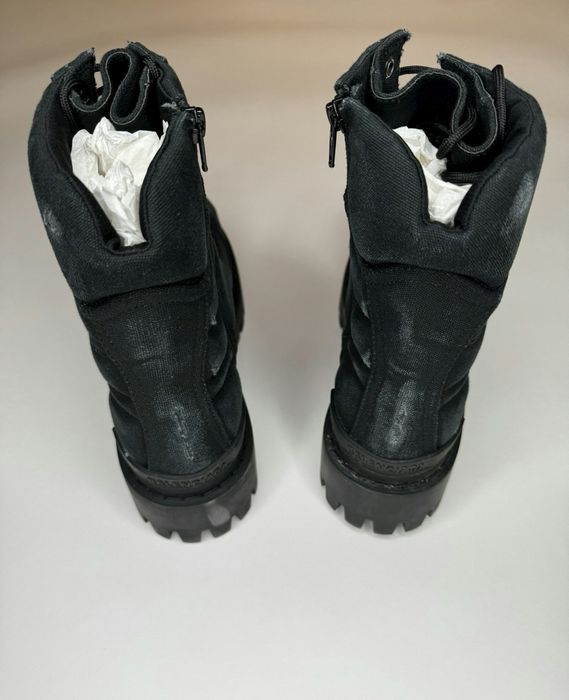 Balenciaga Balenciaga Canvas Combat Strike Boots | Grailed
