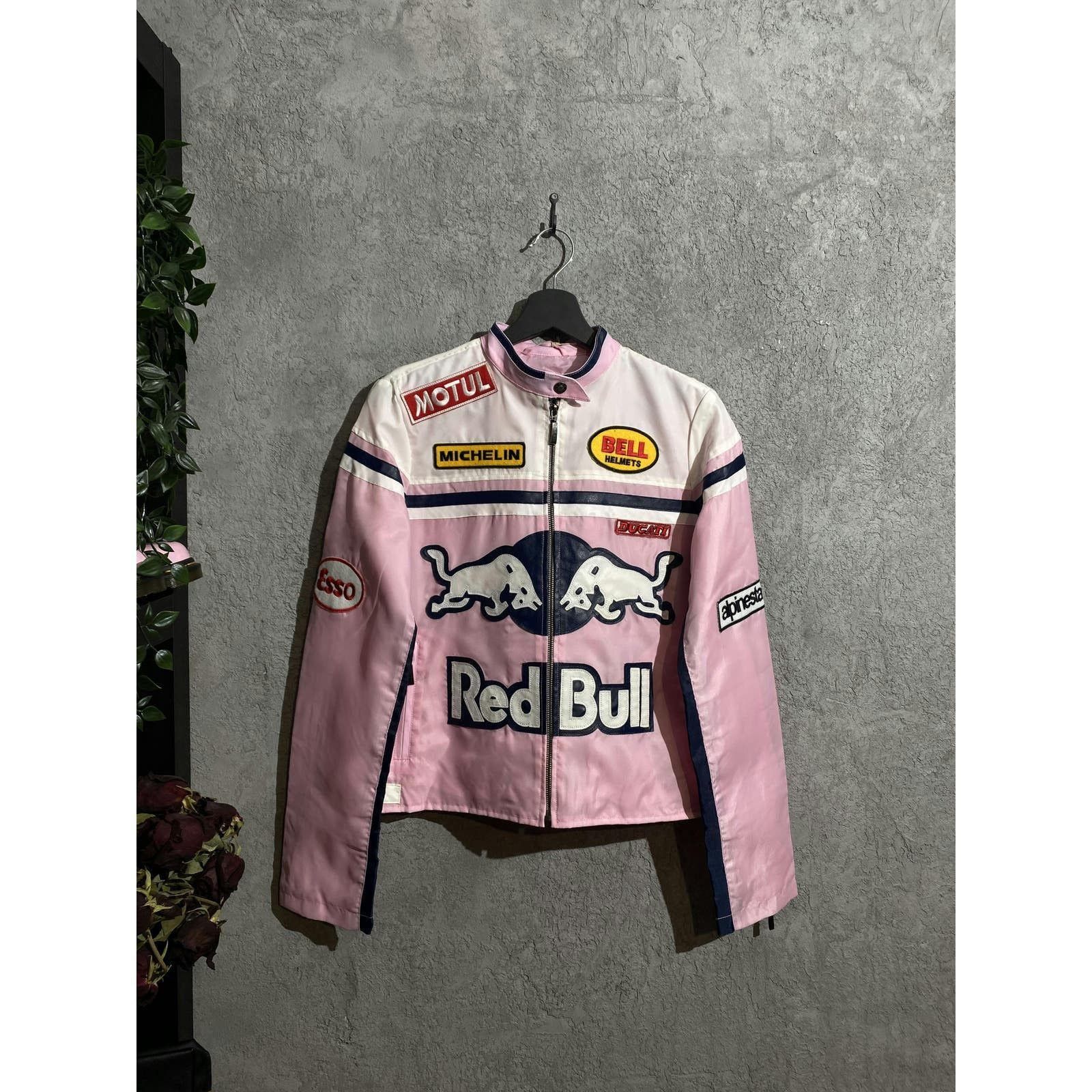 Vintage 🐂 VINTAGE RED BULL LEATHER JACKET PARIS LATE 90s Y2K SUMMER ...