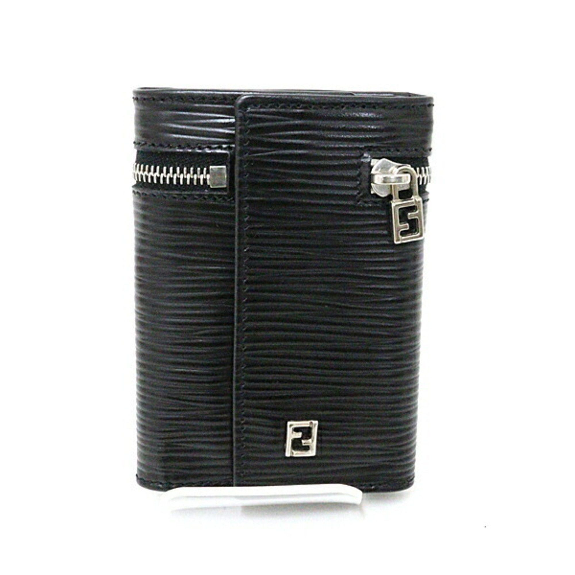 Fendi FENDI 8 row key case black leather | Grailed
