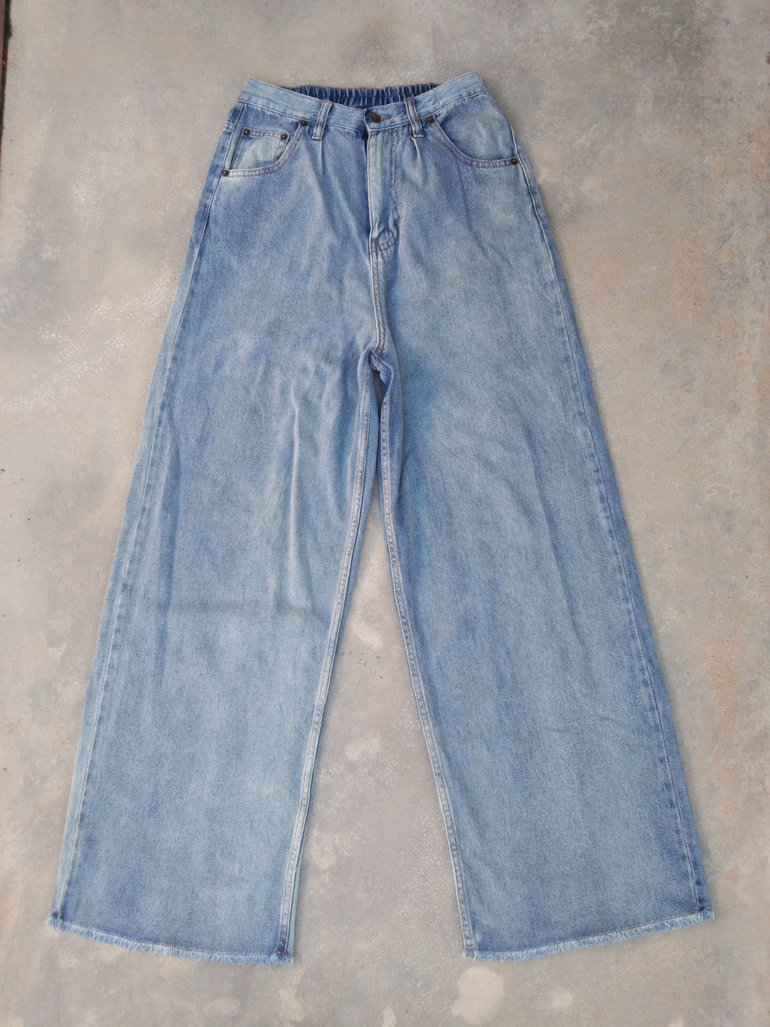 Vintage Vintage Retro Baggy Wide Leg Jeans 28x30 | Grailed