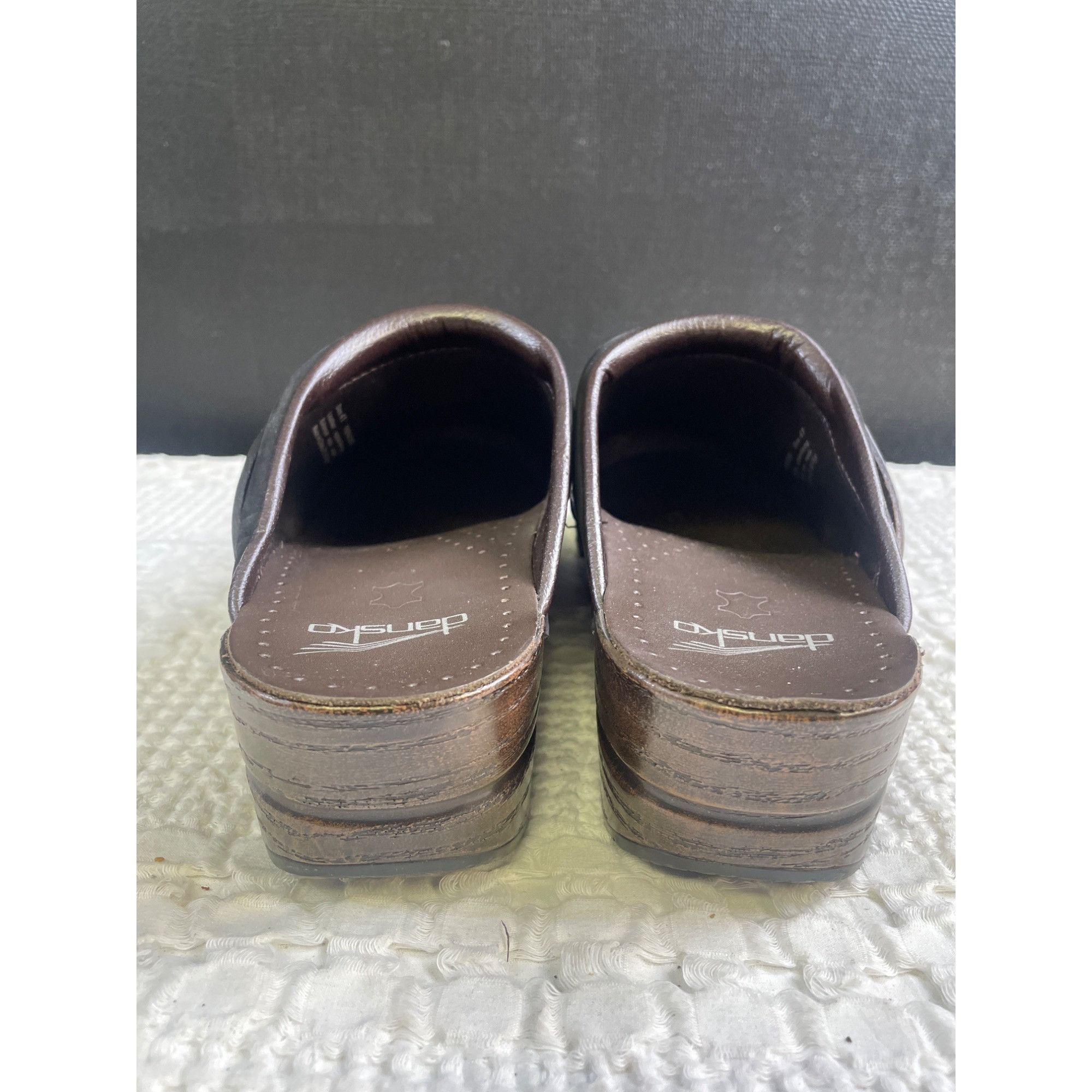 Dansko Dansko Women's Black Leather Clogs/Shoes Slide Size 41-9.5 S ...