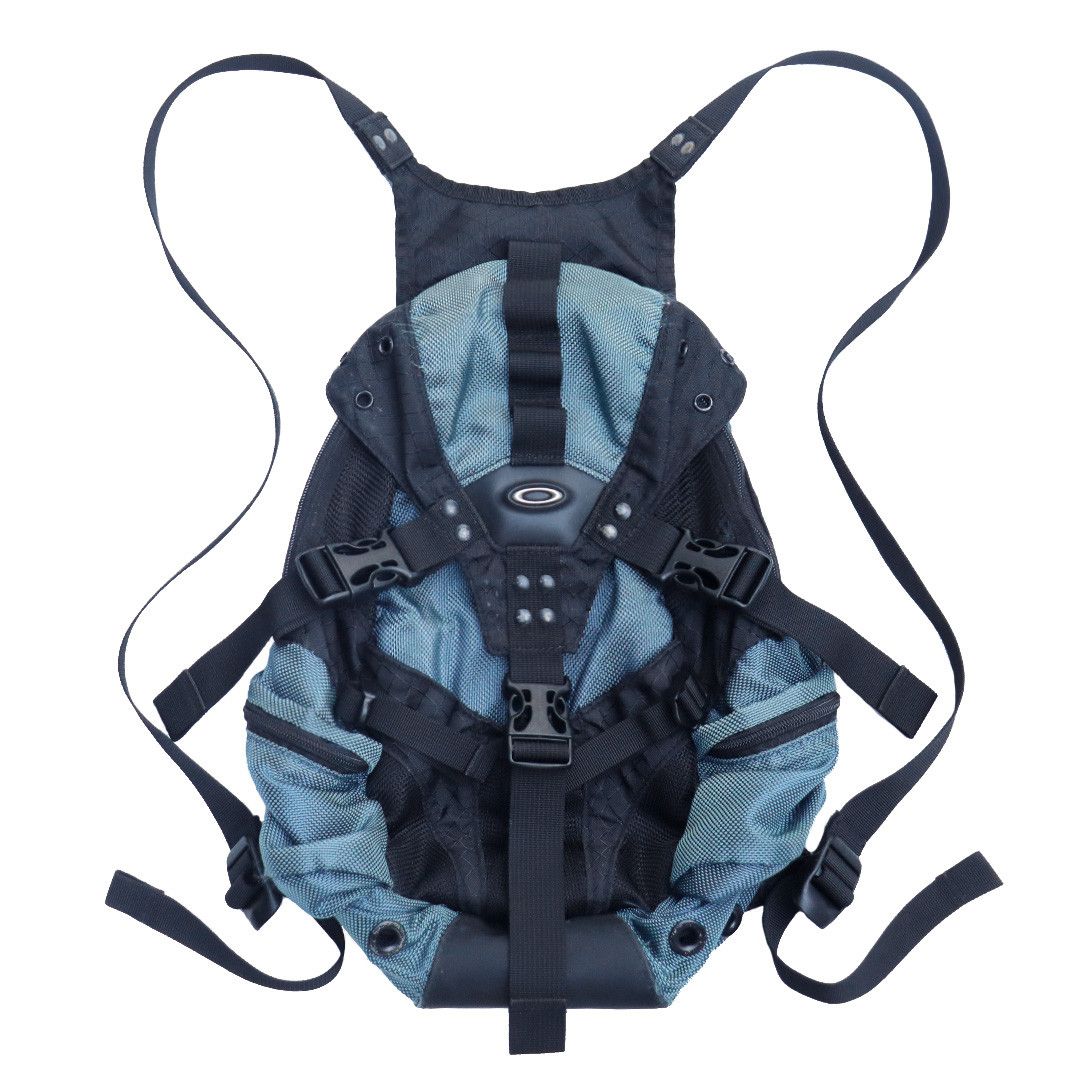 Oakley × Vintage Oakley Mini Icon Backpack 1.0 Black/Blue Faded - Y2K ...