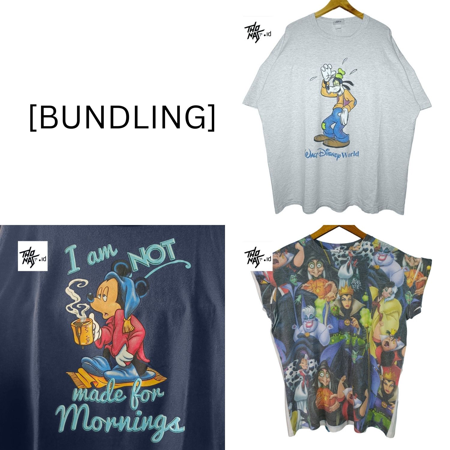 Movie goofy + Sleeping Mickey + Disney Villain | Grailed