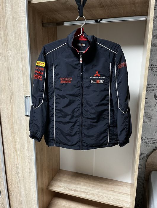 Japanese Brand 🏎️ VINTAGE MITSUBISHI WRC RALLIART RACING NASCAR JACKET ...