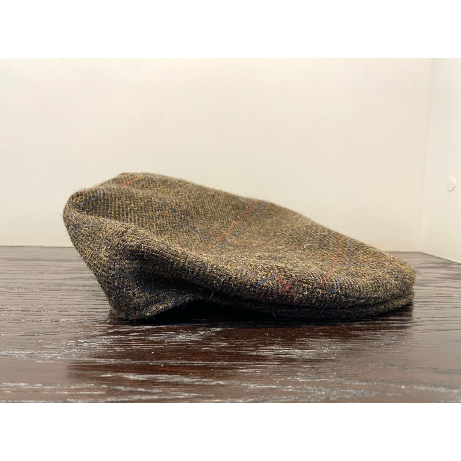 Vintage Henschel Mens Wool Tweed Cap Large Extra Large Brown Newsboy ...
