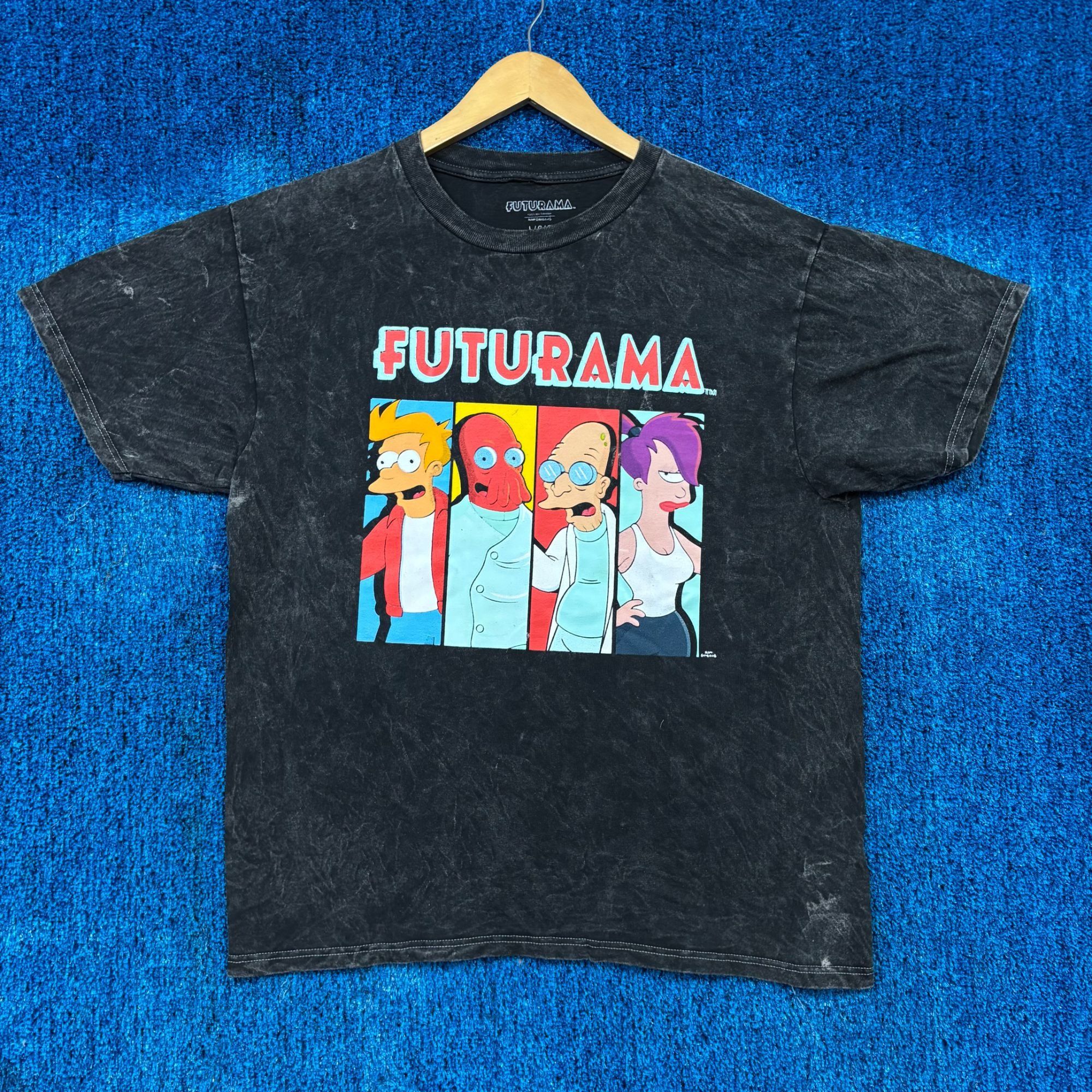 Other Futurama Frye Zoidberg Leela Prof Farnsworth Cartoon Tee L | Grailed