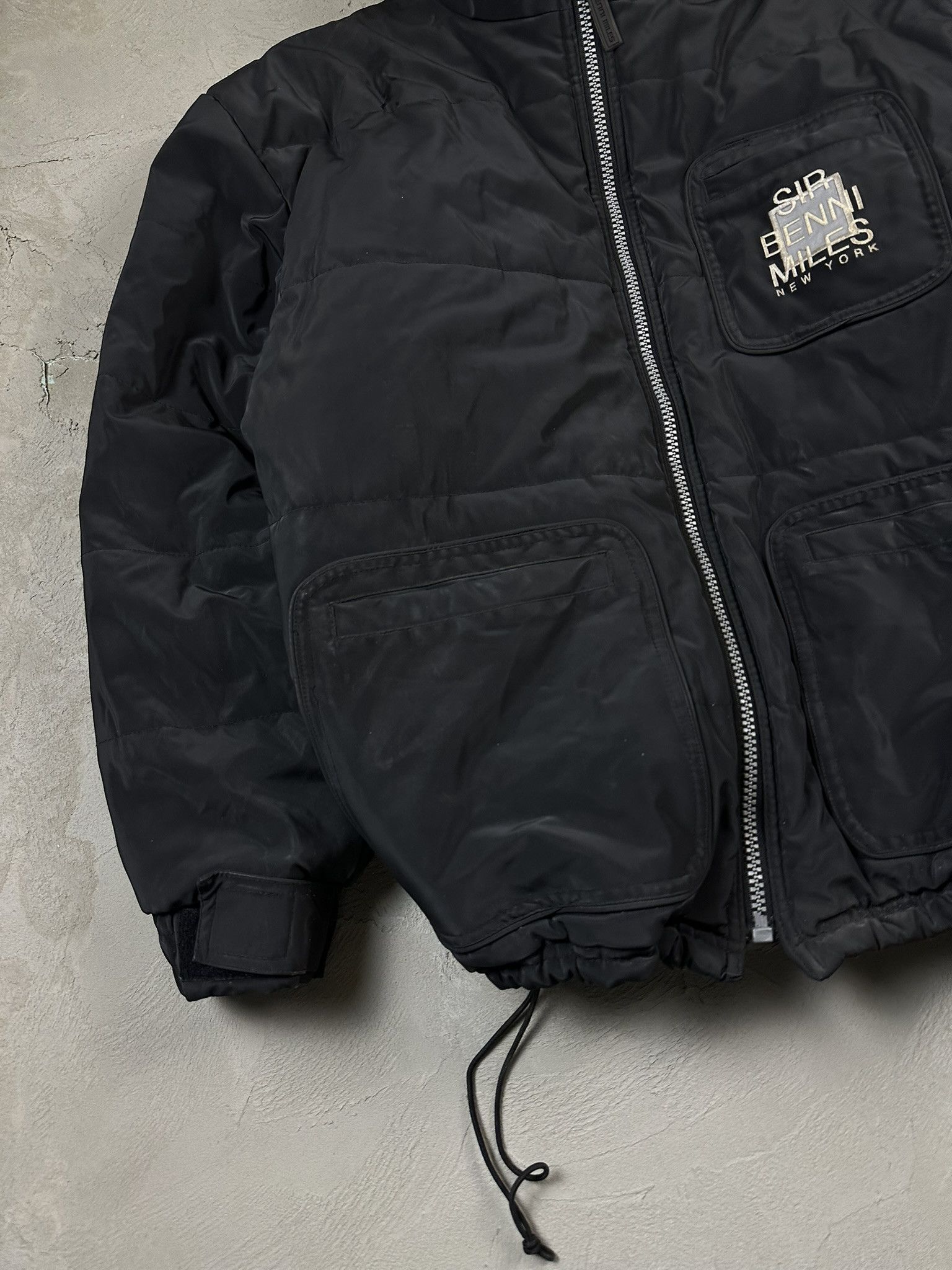 Vintage Rare Y2k Waxed Sir Benni Miles Puffer Boxy Jacket 2000s | Grailed