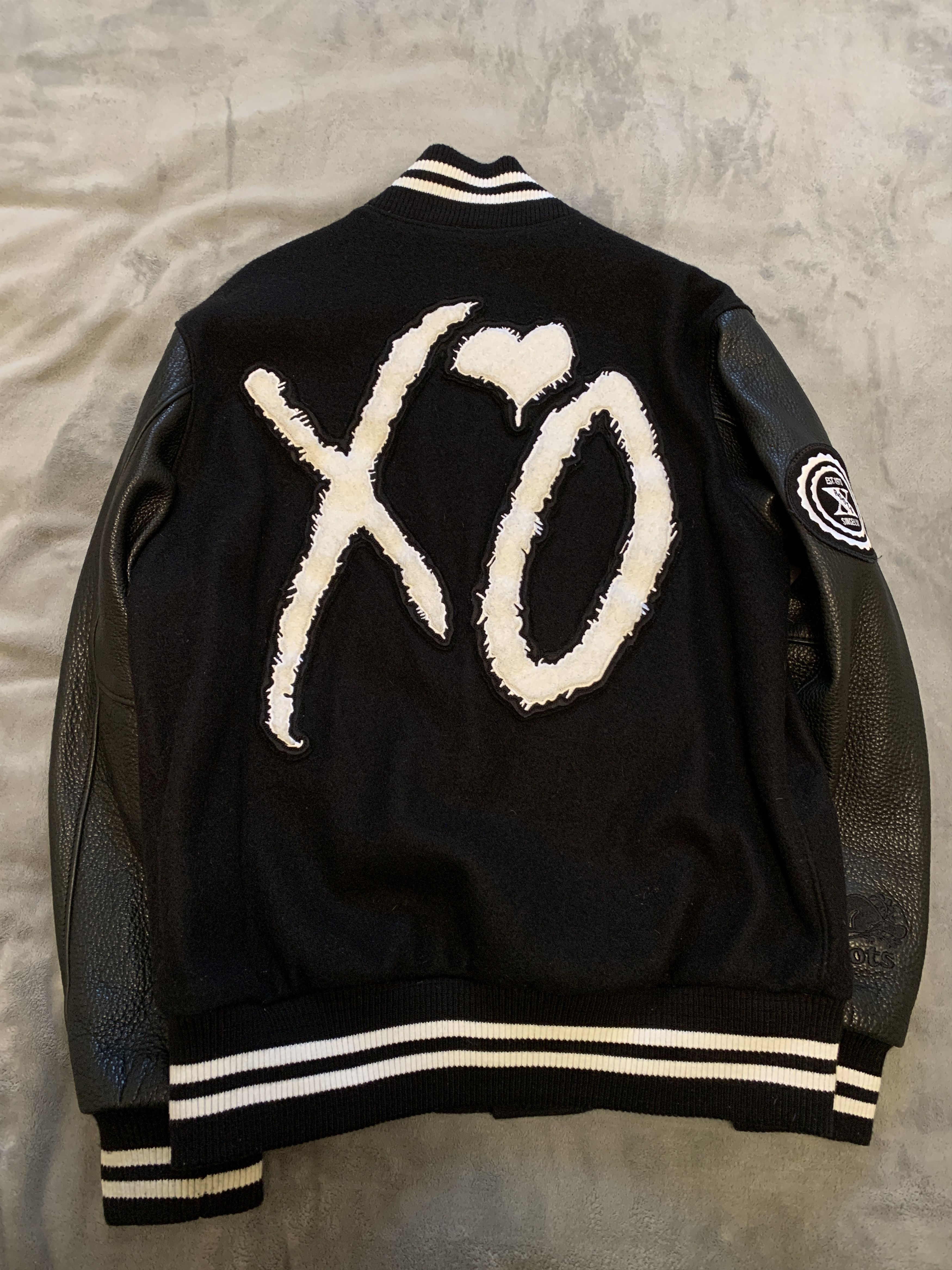 Roots × The Weeknd the weeknd xo roots varsity jacket 2014 | Grailed