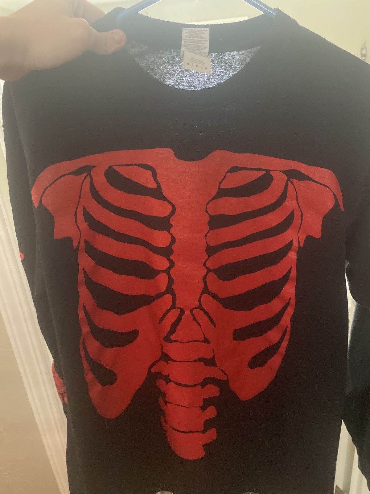Playboi Carti Playboi Carti Die Lit tour skeleton long sleeve | Grailed