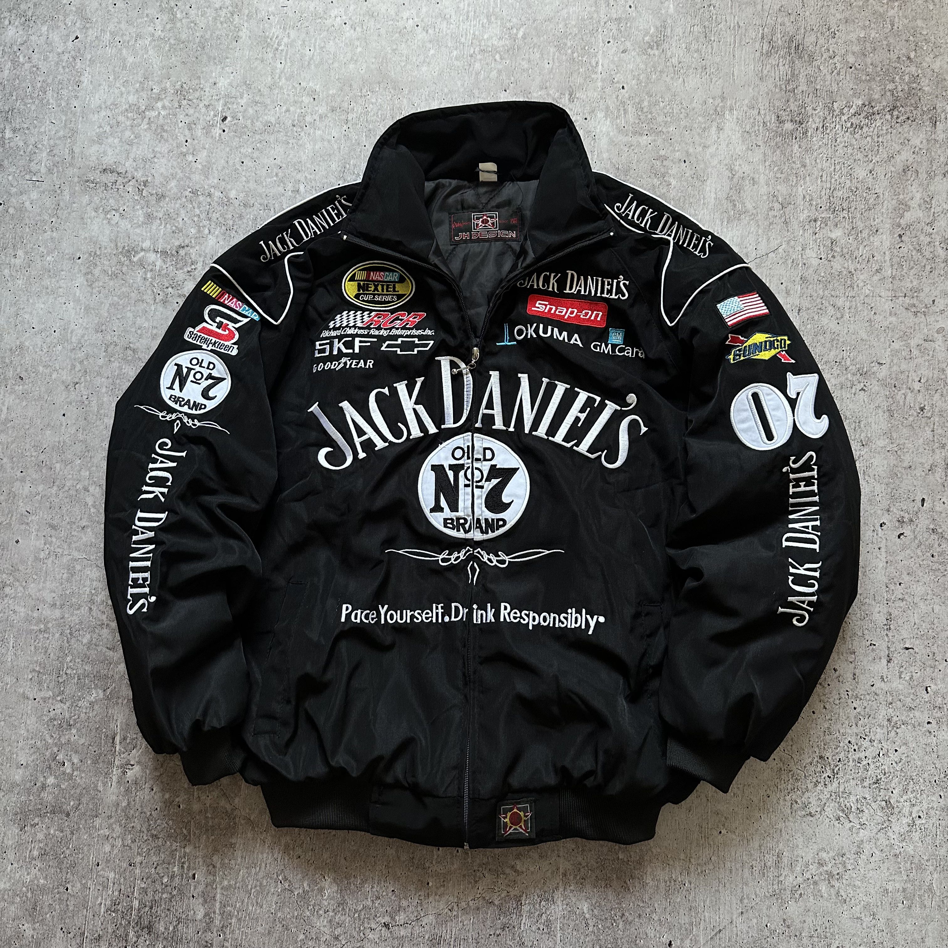 Jack Daniels × NASCAR × Vintage Vintage Rare Nascar Racing Jacket Jack ...