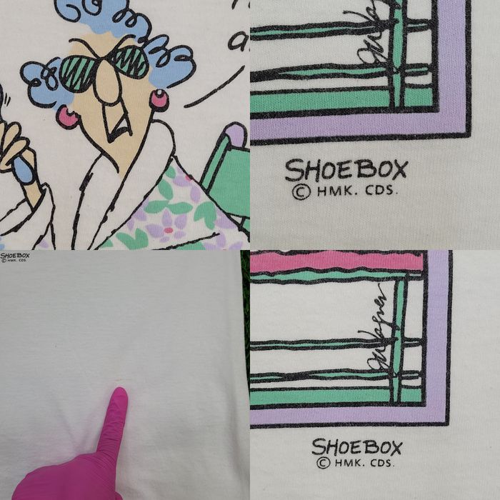 Vintage Vintage 90s Funny Angry Grandma Comic Art Shirt Womens XL 24x27 ...