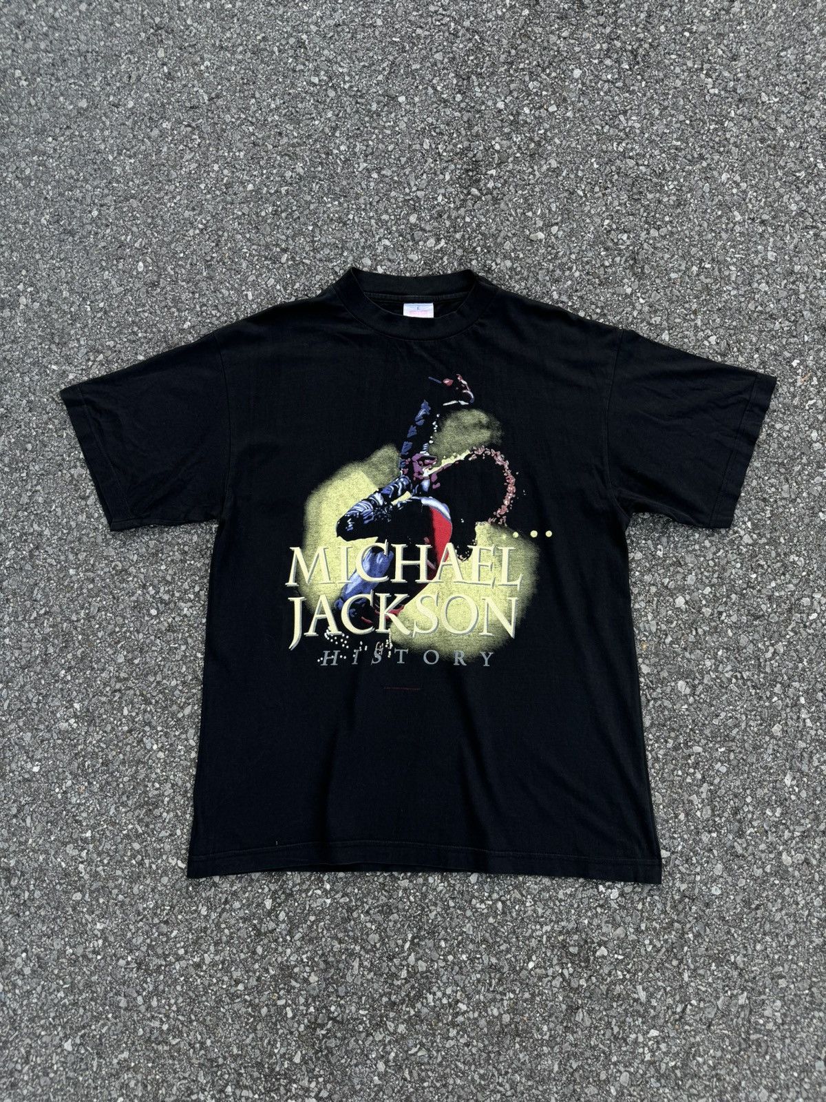 Band Tees × Michael Jackson × Vintage Michael Jackson 1996’ Licensed tees vintage rare black ...