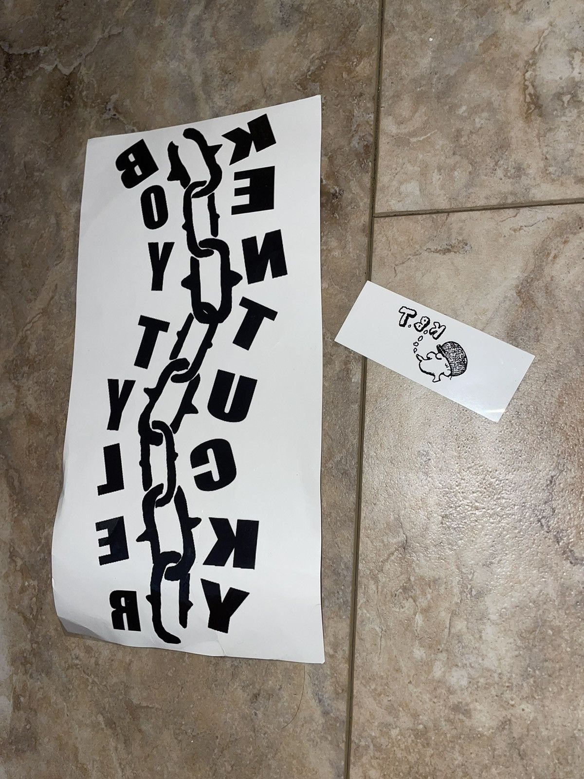 Kentucky Boy Tyler KENTUCKY BOY TYLER WINDOW DECALS BLACK | Grailed