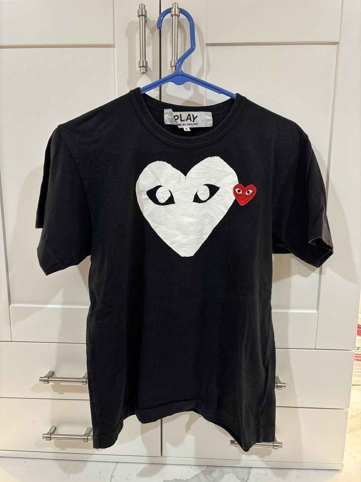 CDG by Comme des Garcons CDG Double Heart Logo Tee | Grailed