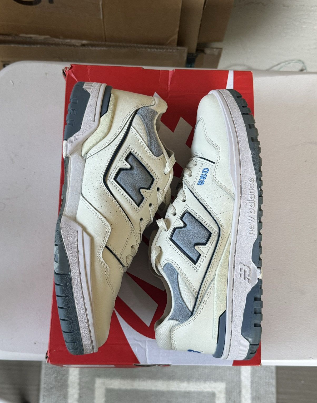 New Balance New Balance 550 “Beige Vintage Indigo” | Grailed