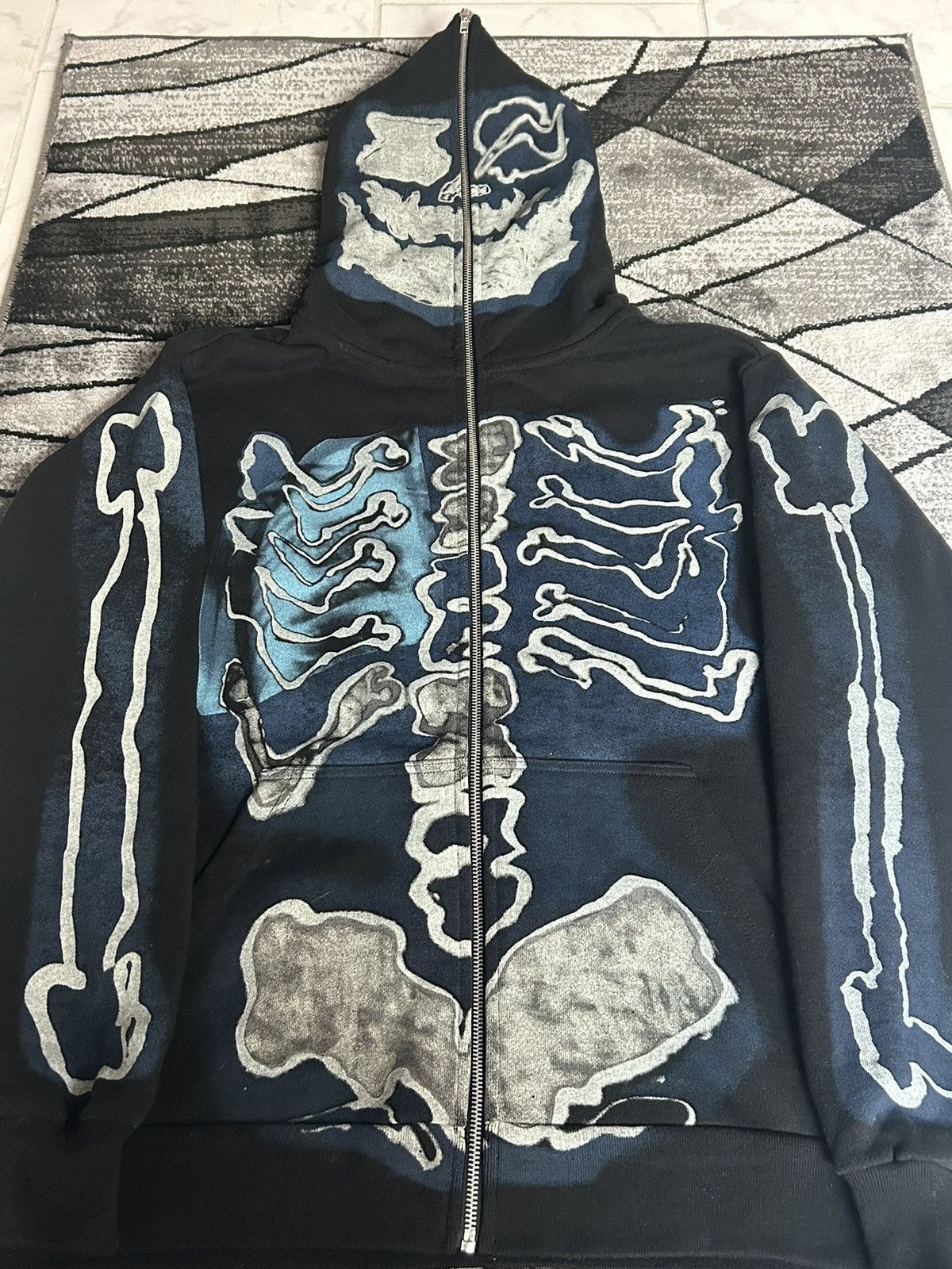 Travis Scott Travis Scott x Fragment Skeleton Hoodie | Grailed