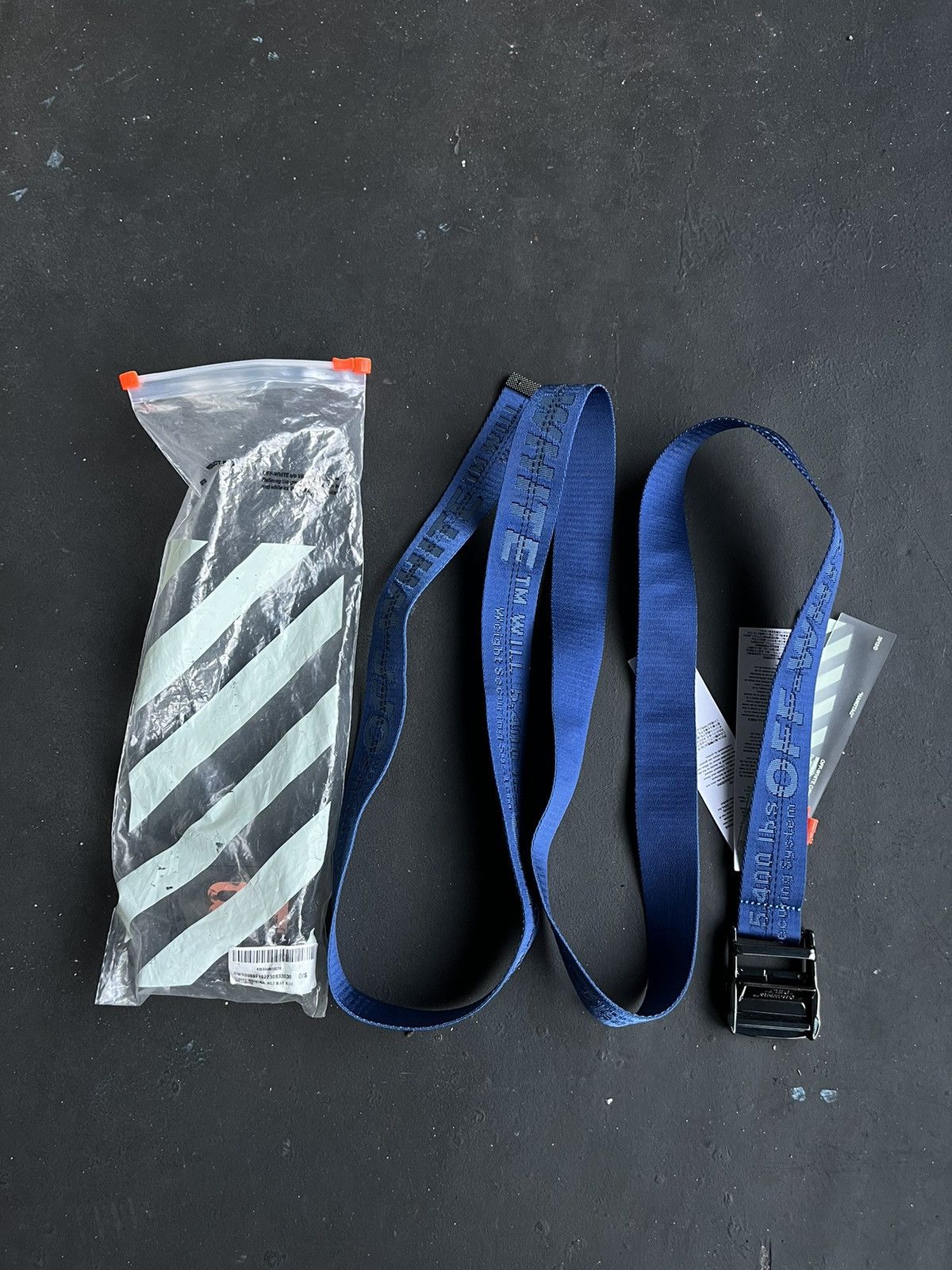 Off-White Off White 2013 VIRGIL ABLOH Industrial Blue Belt | Grailed