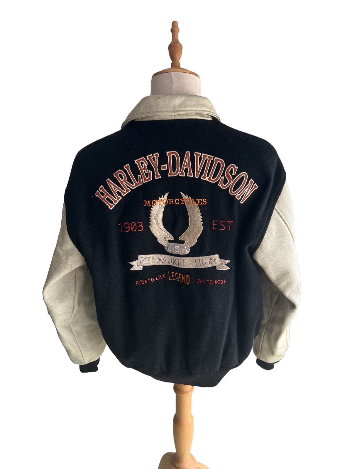 Avirex Varsity Jacket × Harley Davidson × Varsity Jacket 1980s Harley ...