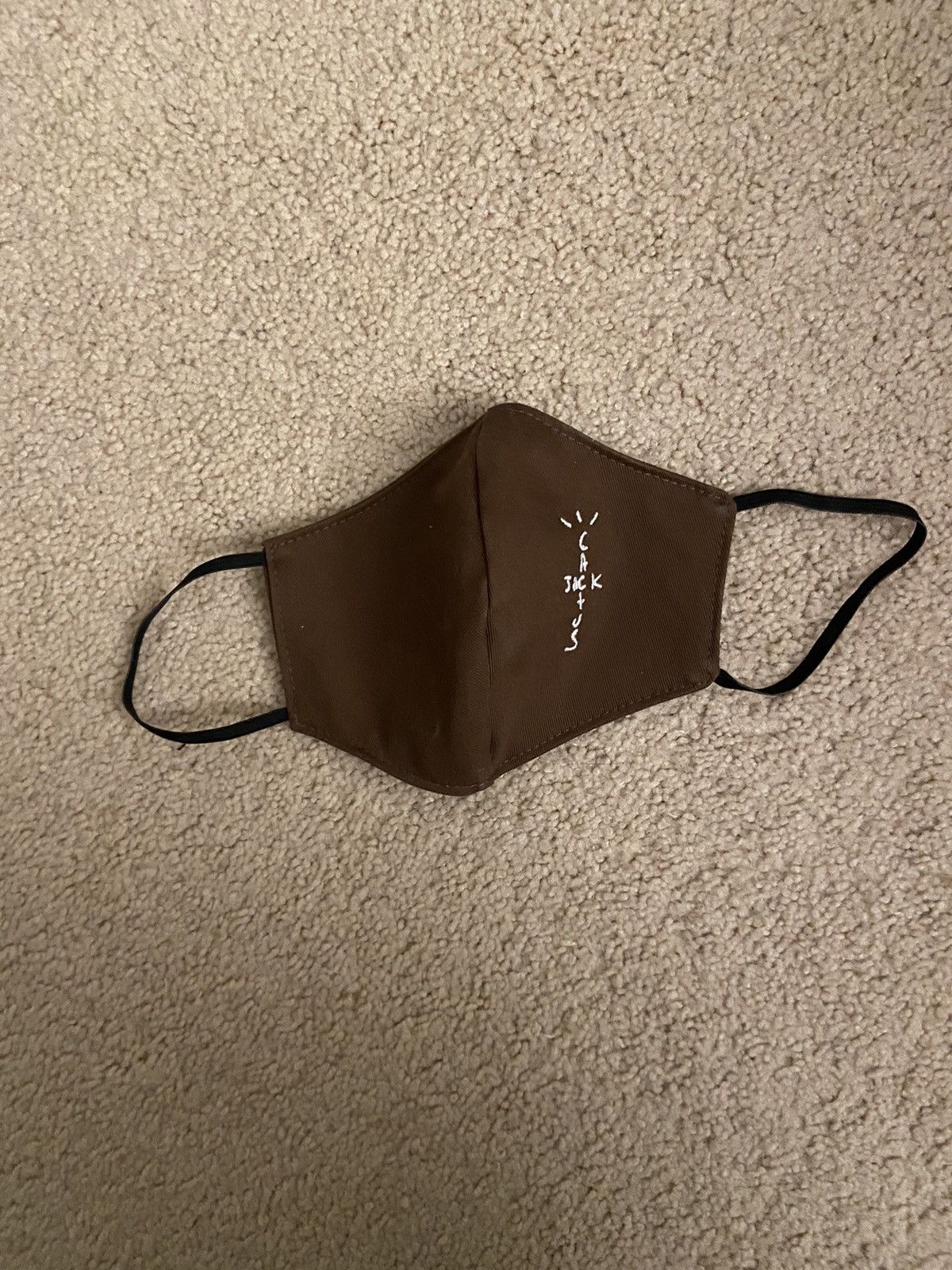 Travis Scott Travis Scott Cactus Jack Brown Face Mask | Grailed
