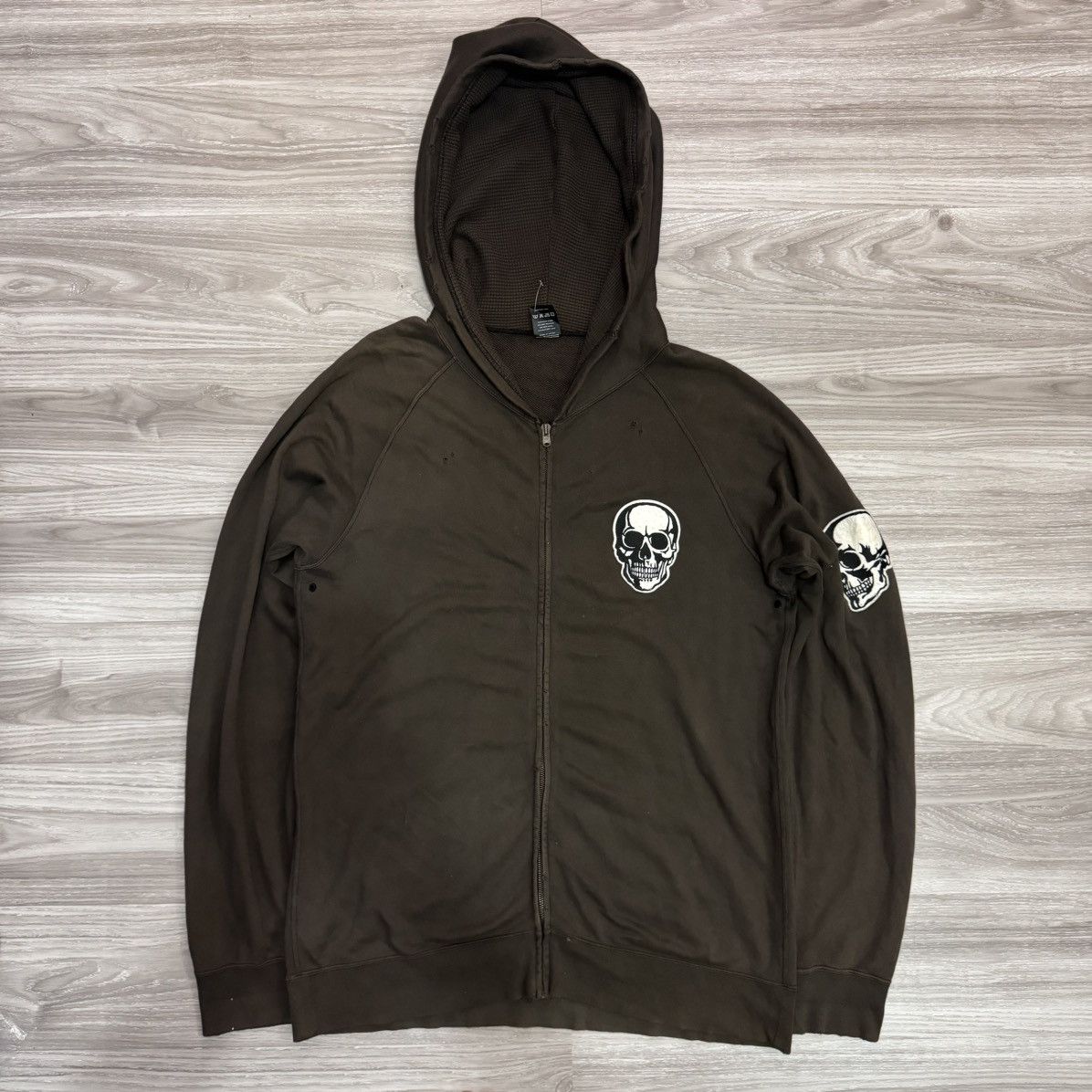 Number (N)ine SS04 number nine double skull zipup hoodie | Grailed