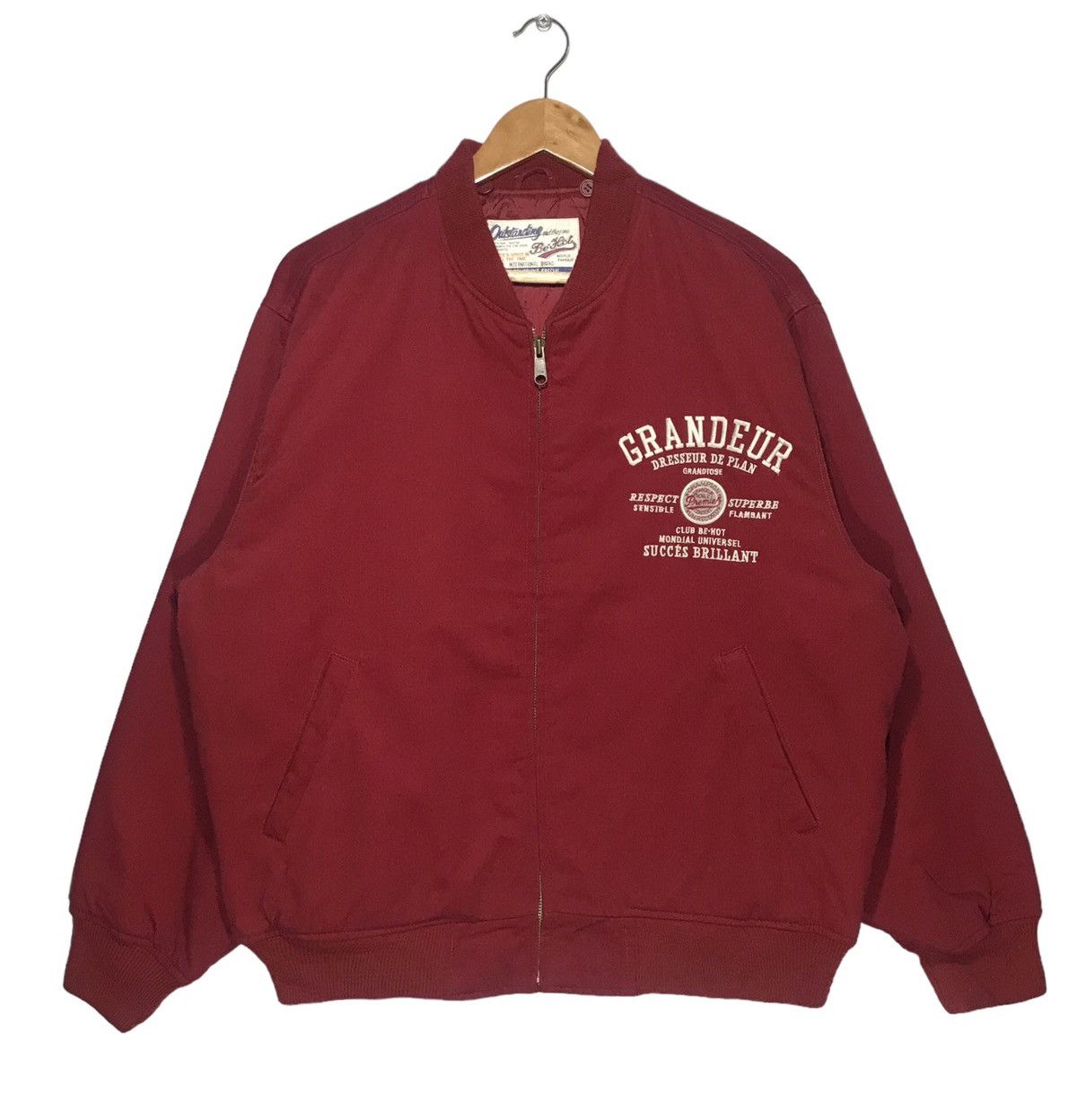Varsity Jacket × Vintage 🔥Be Hot Grandeur Dressuer De Plan Embroidered ...