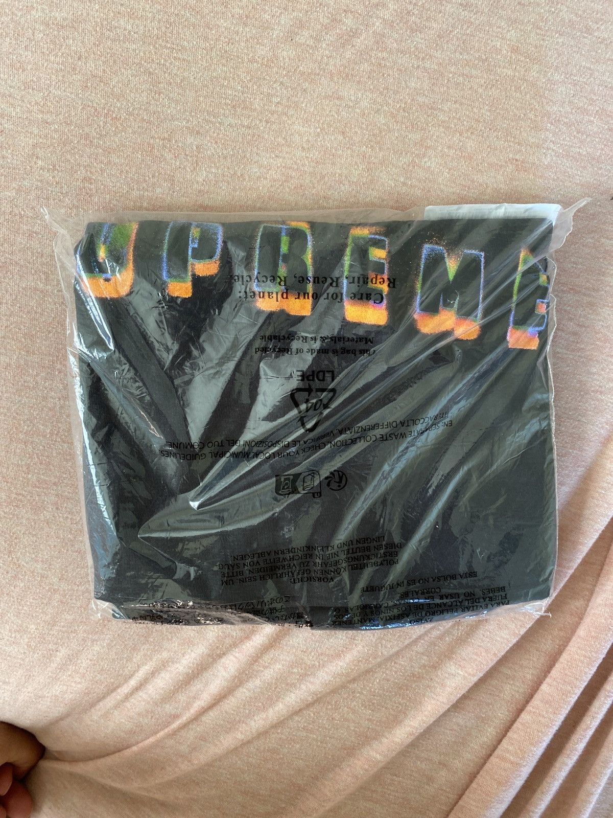 Supreme Stencil Spellout logo tee | Grailed
