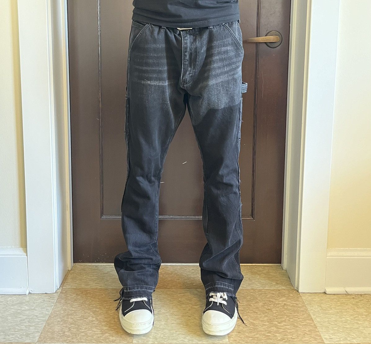 Streetwear Mnml B118 Work Flare Denim Grailed