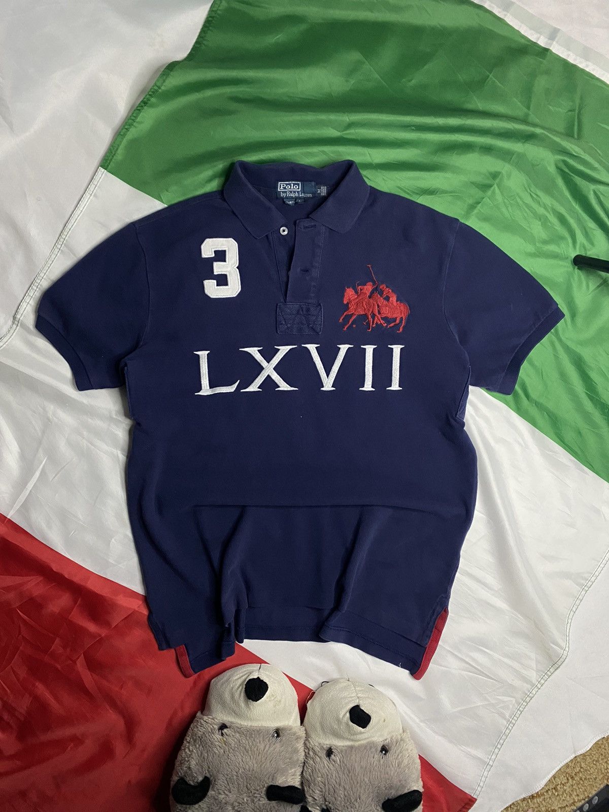 Polo Ralph Lauren × Ralph Lauren × Vintage Polo Ralph Lauren Chief Keef LXVII Numer 3 big logo ...