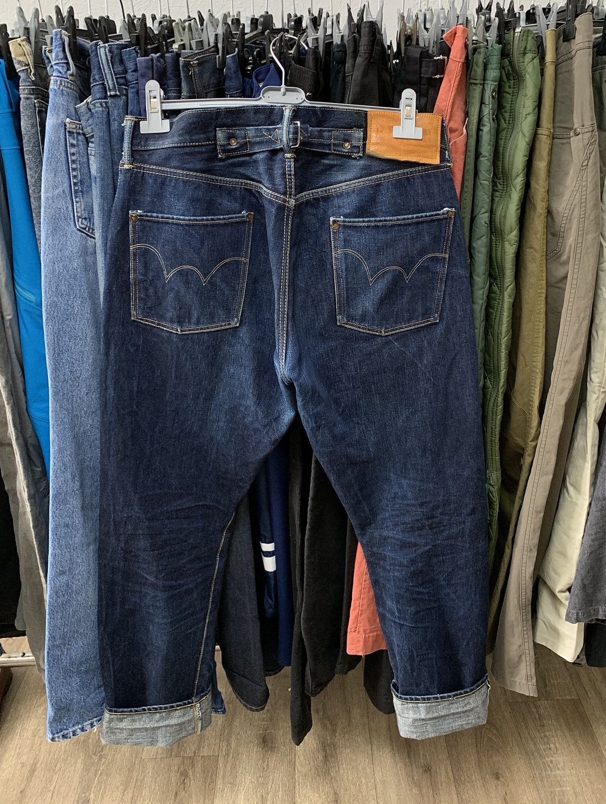 Edwin × Japanese Brand × Vintage Vintage Edwin 51040L Buckle Back Selvage Jeans | Grailed