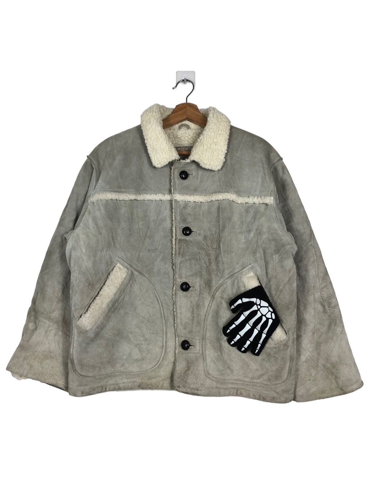 Japanese Brand 🔥70s VINTAGE SUEDE LEATHER CHORE JACKET CREATION CUBE ...