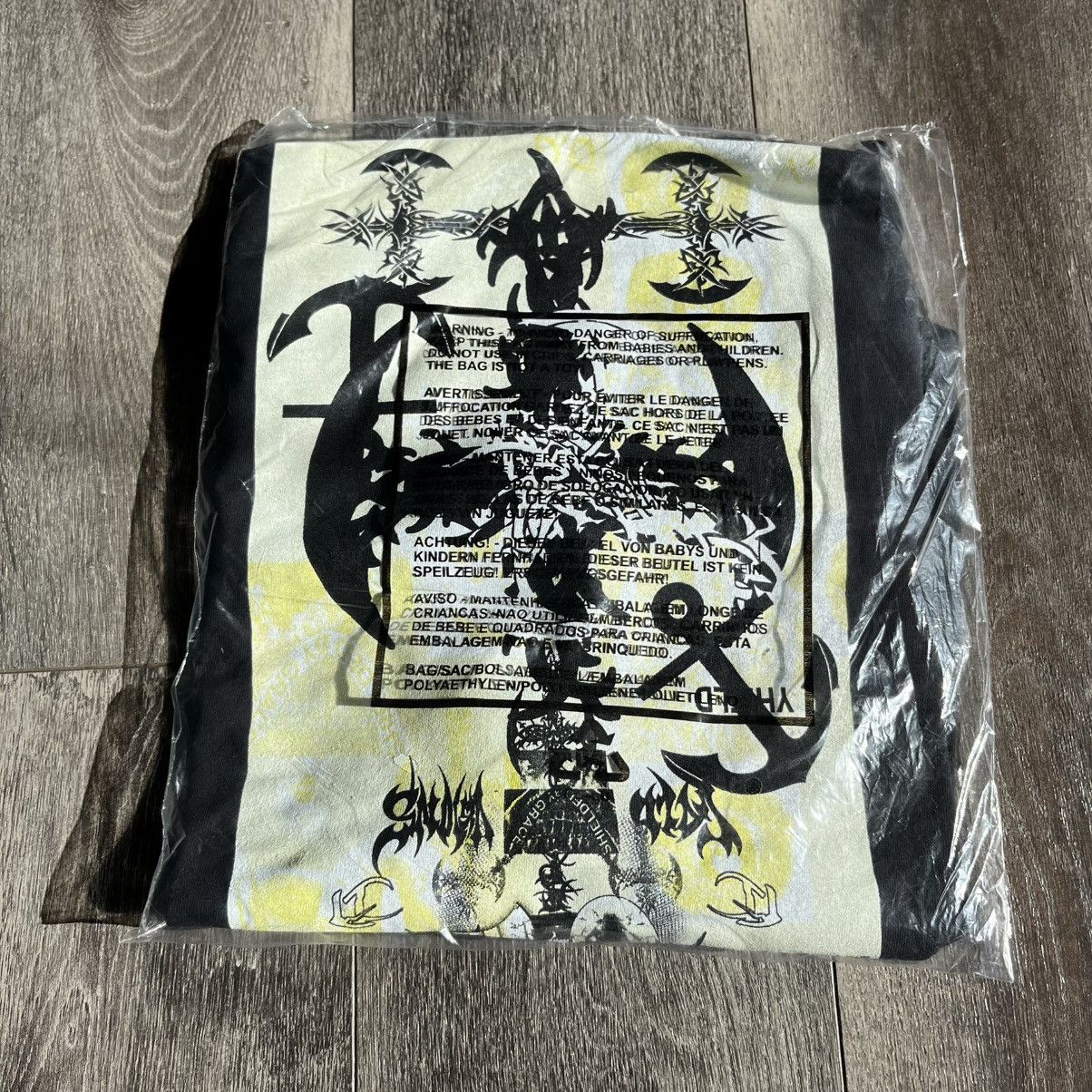 Drain Gang × Sad Boys Bladee Drain Gang Cold Visions CV Anchor Cross T ...