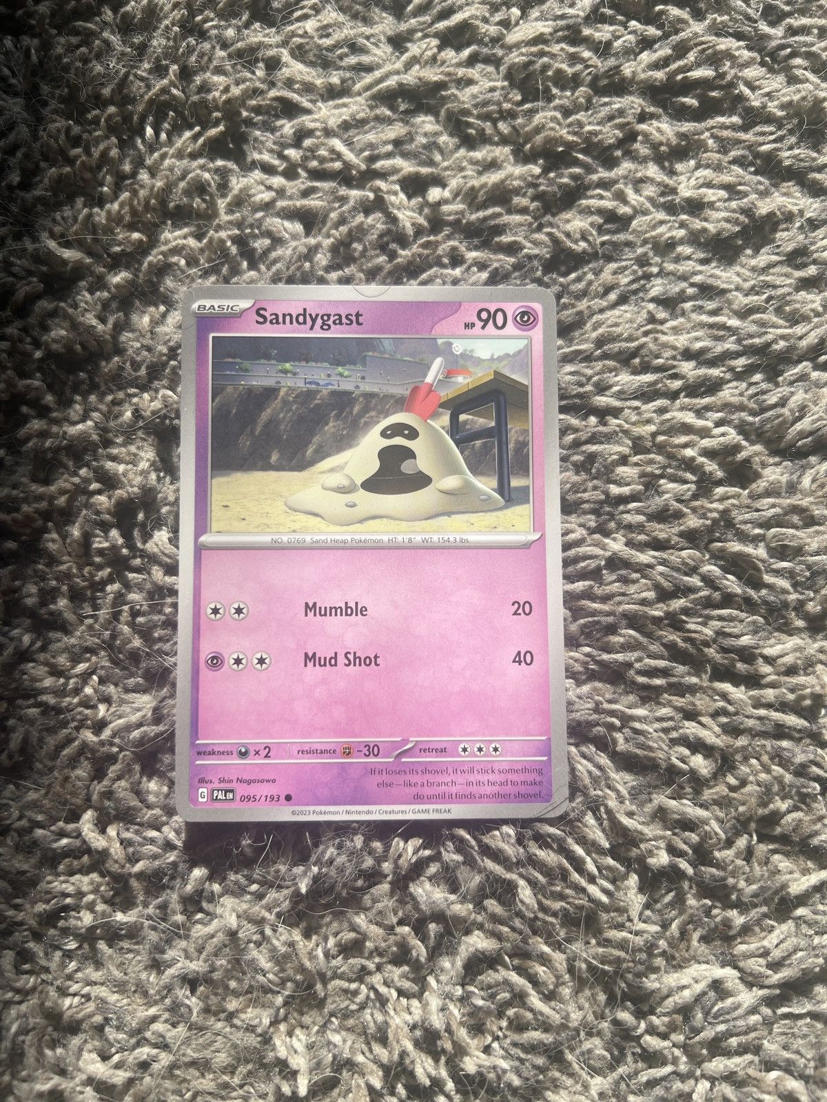 Pokemon 2023 Pokémon Sandygast Basic Card | Grailed