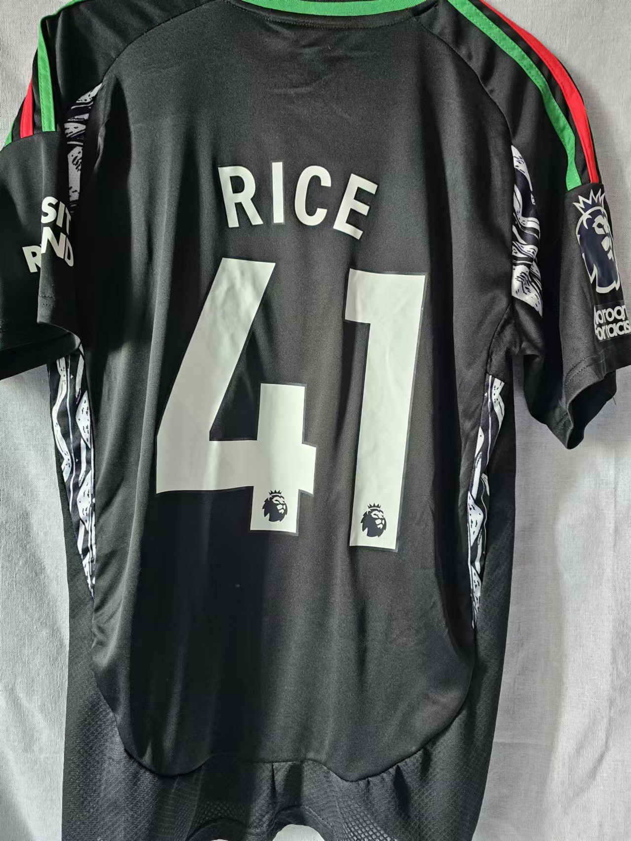 Jersey 2025 Arsenal #41 Declan Rice Jersey Black | Grailed