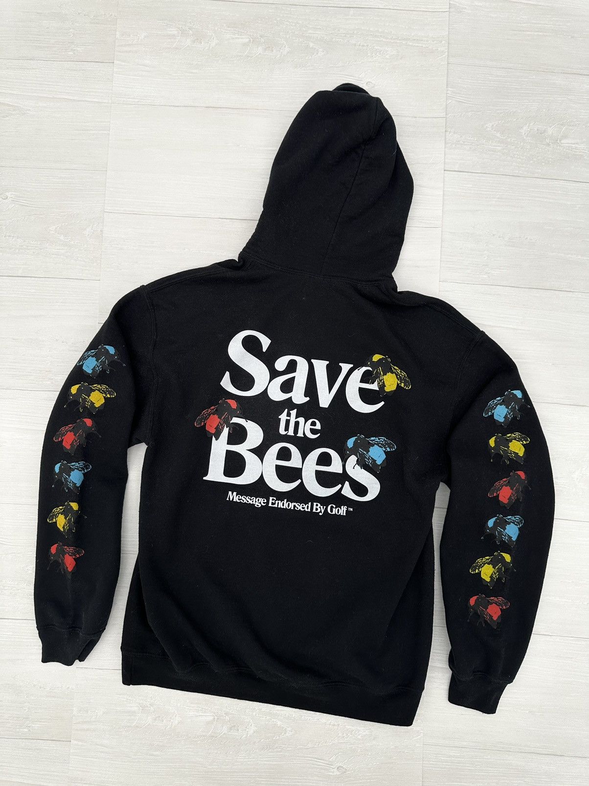Golf Wang Golf Wang " Save The Bees " Black Logo Hoodie Sz. Medium ...