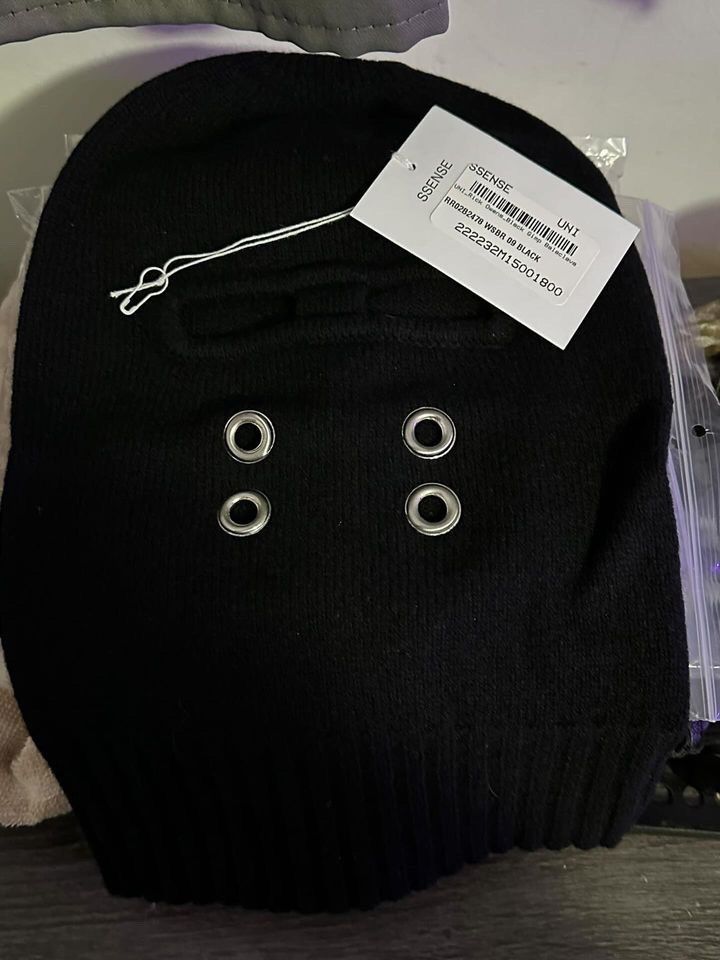 Rick Owens Rick Owens Gimp Cashmere Balaclava - OS Brand New Authentic ...