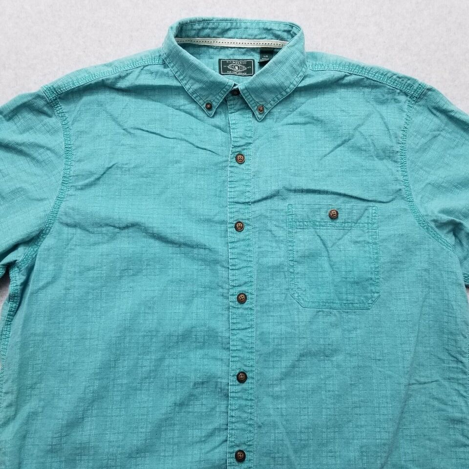 G.H. Bass & Co. GH Bass & Co Shirt Mens Large Button Up Short Sleeve ...