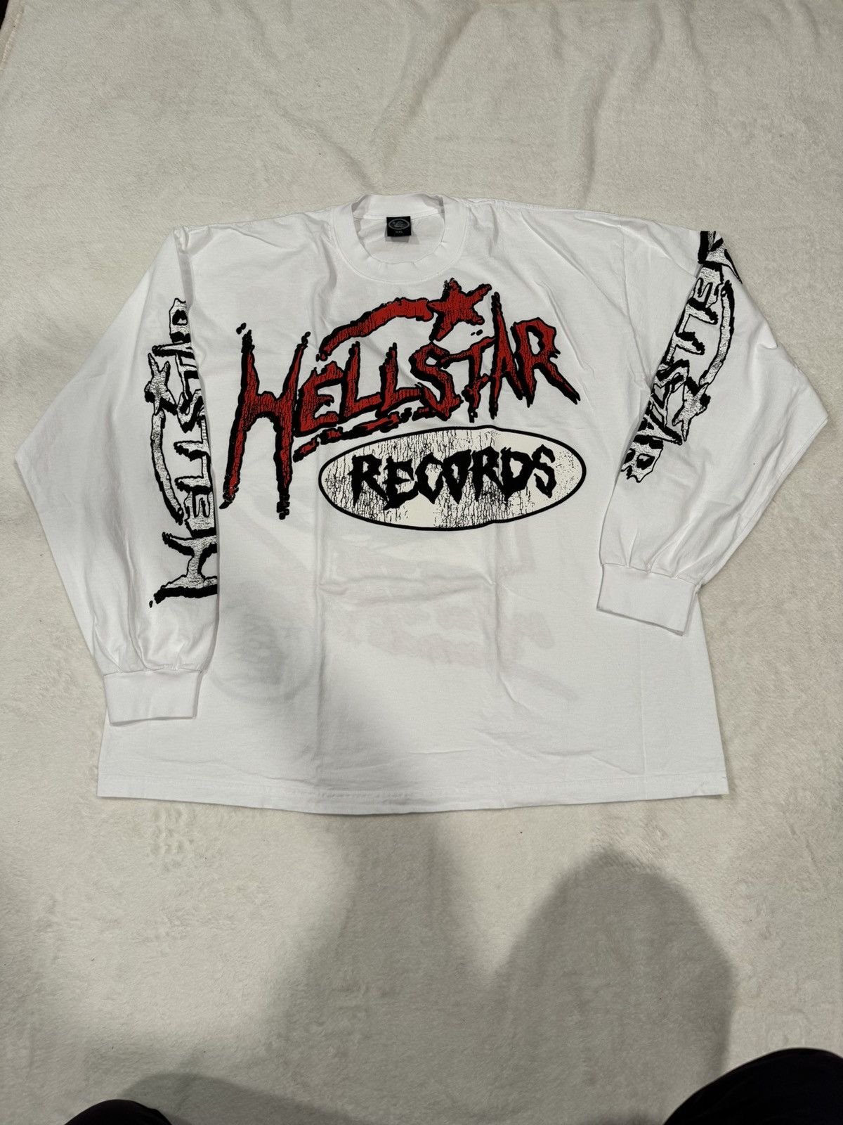 HELLSTAR Hellstar Records Long Sleeve White | Grailed