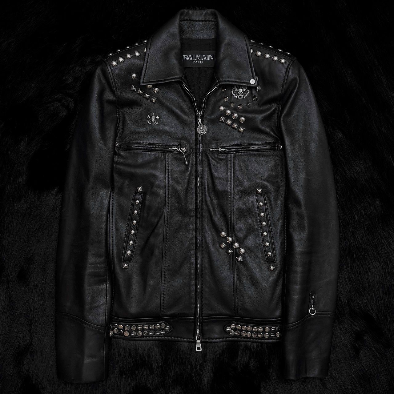 Balmain SS11 Balmain by Decarnin Studded Jacket (Sid Vicious) | Grailed