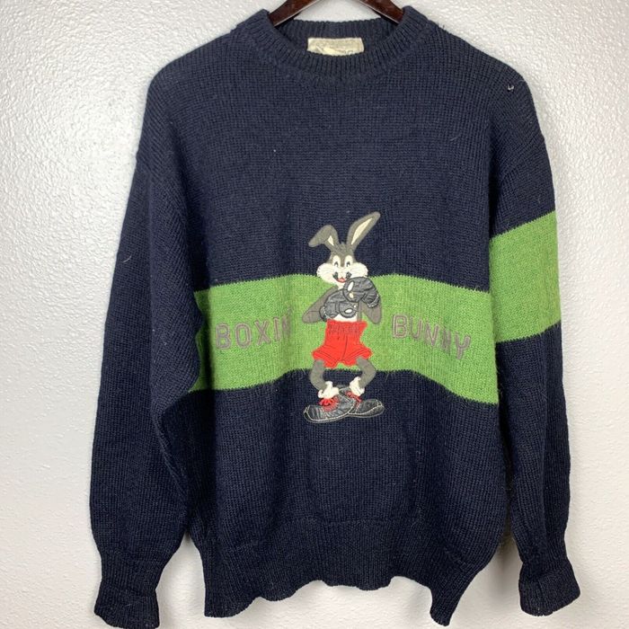 Vintage Vintage 1984 Looney Tunes Boxing Iceberg Bugs Bunny Wool ...