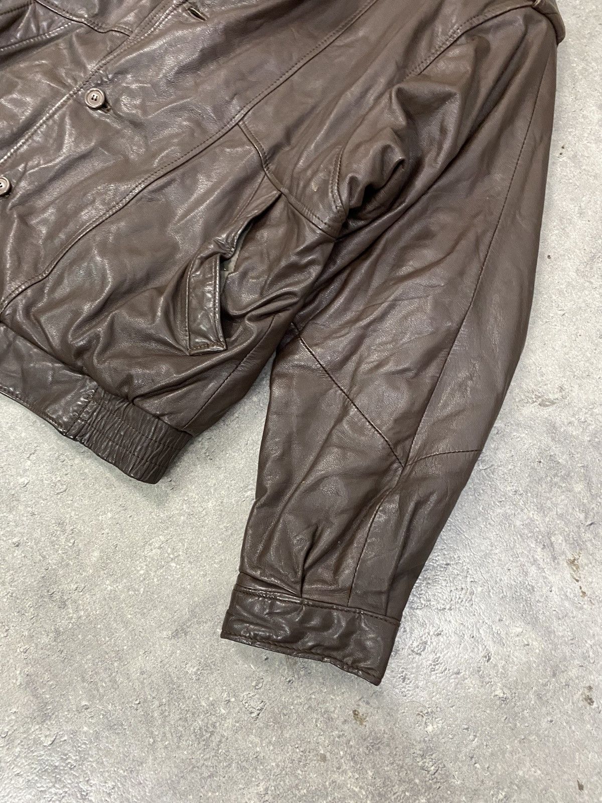 Junya Watanabe × Leather Jacket × Vintage ᶠᵃⁿᶜʸᵍᵘʸ 80s Boxy Leather ...