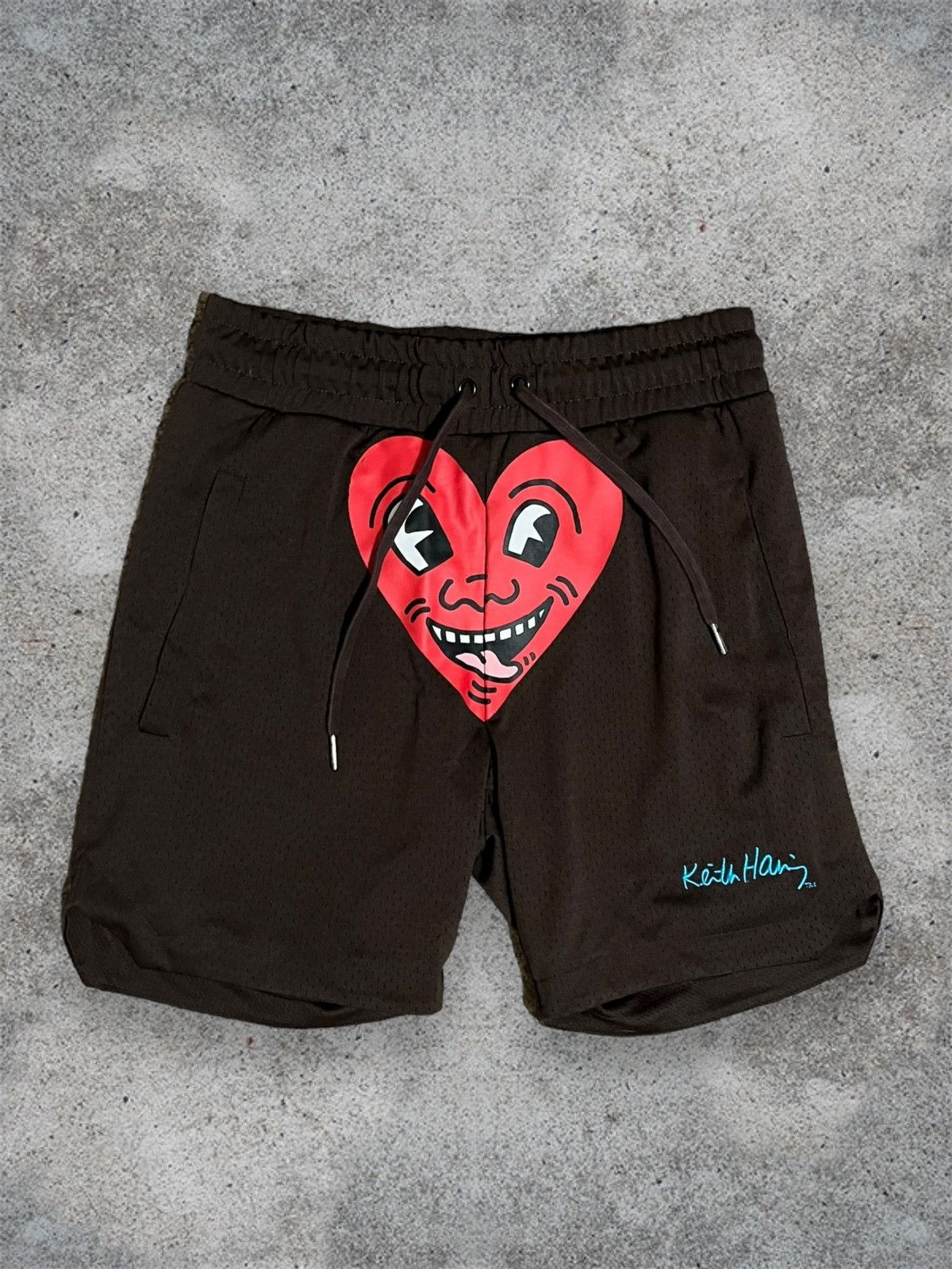Keith Haring Keith Haring shoe palace heart shorts | Grailed
