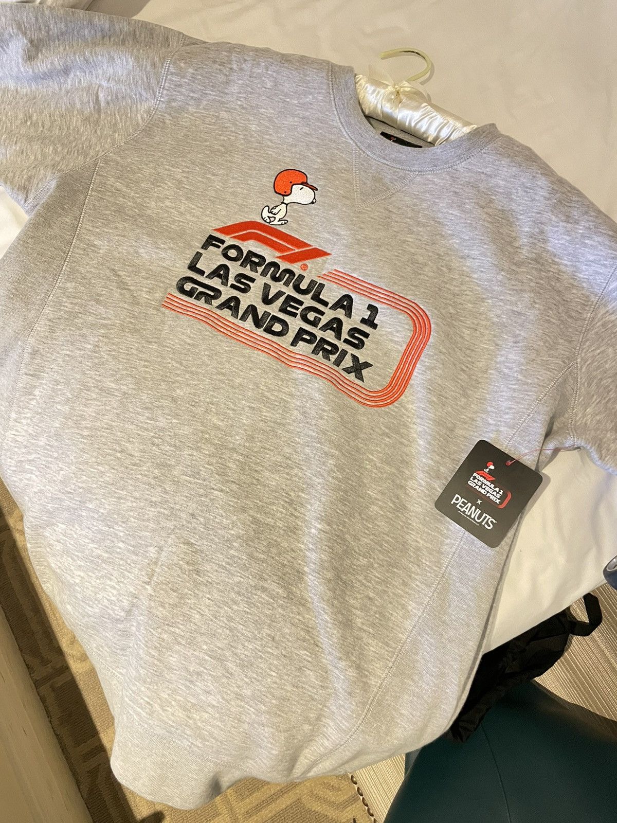 Formula 1 × Peanuts Las Vegas Formula 1 Peanuts Snoopy Crewneck | Grailed