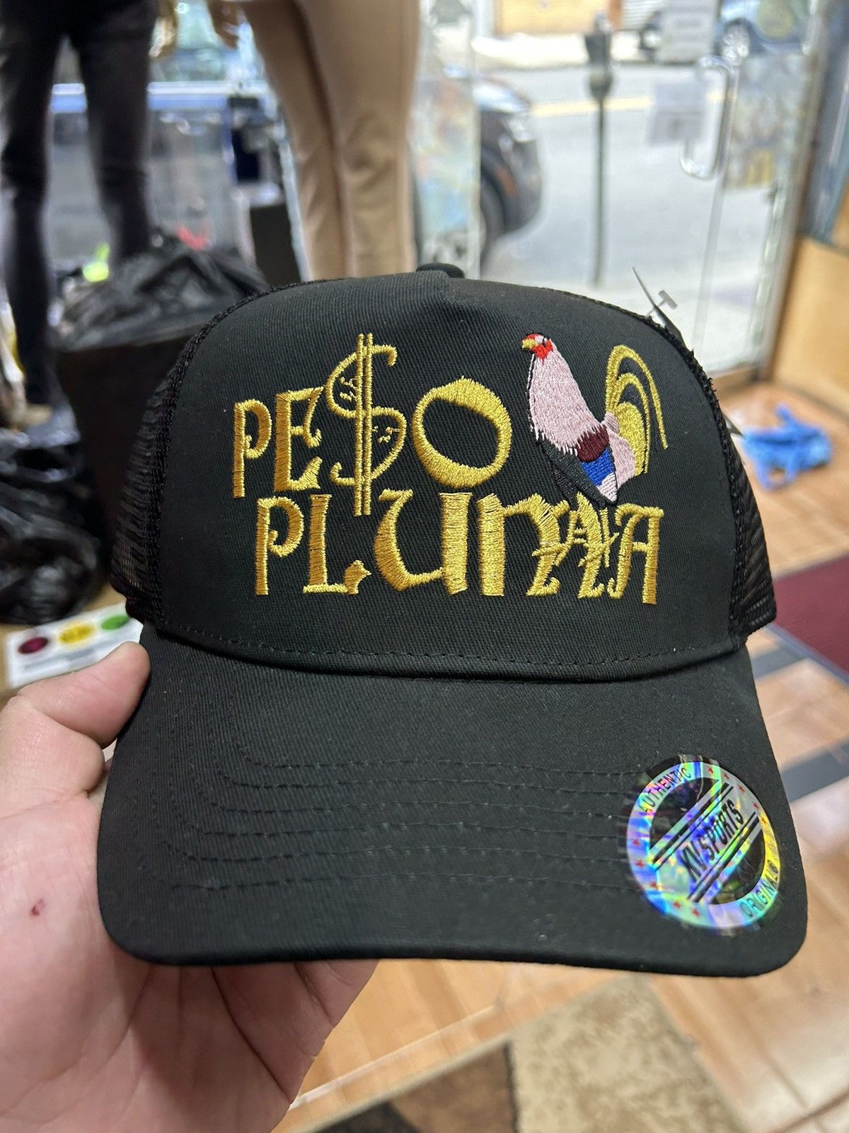 Vintage Peso Pluma México Corridos Curved Brim Black Adjustable Hat ...