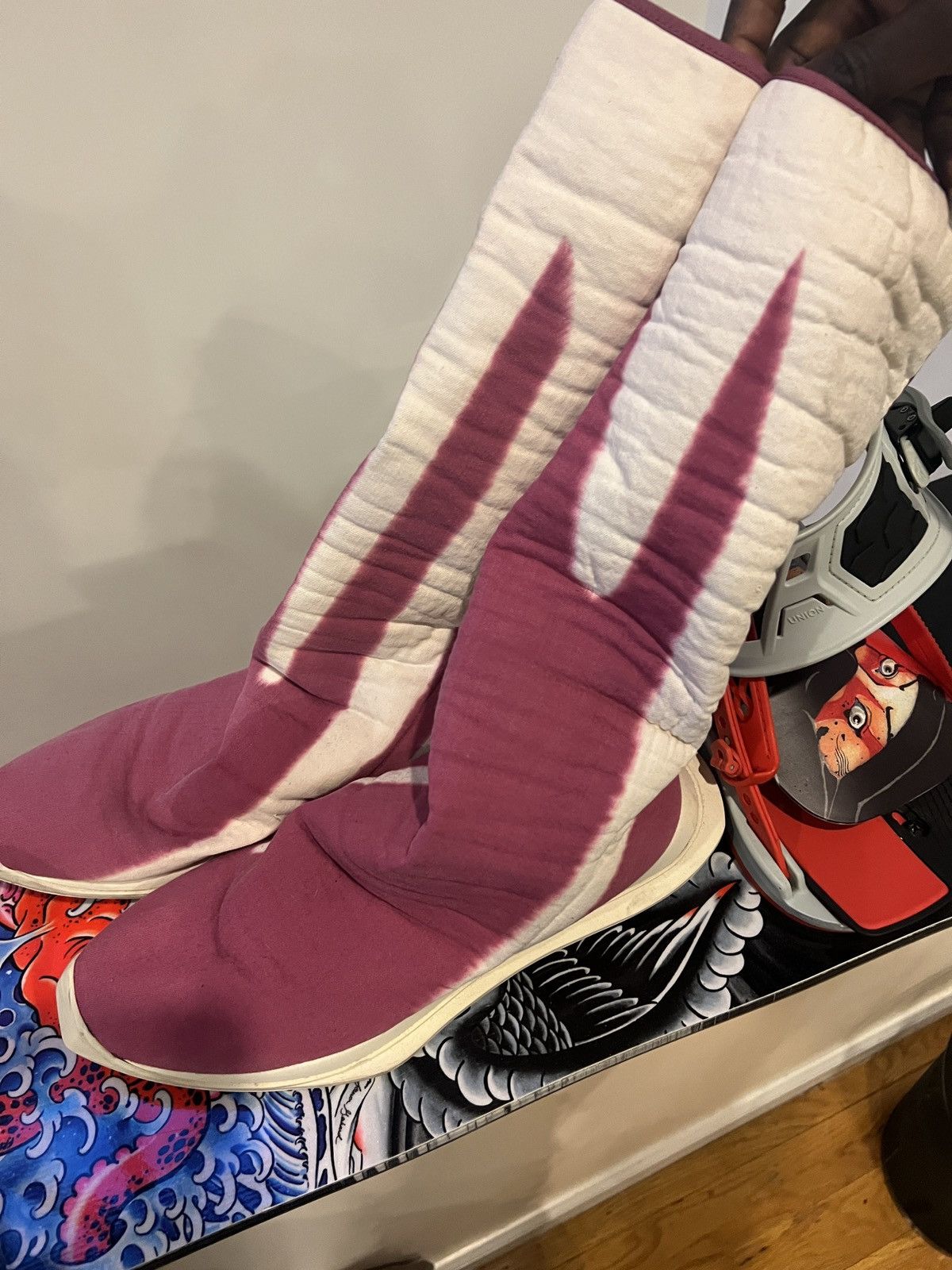 Rick Owens × Rick Owens Drkshdw RICK OWENS FUCHSIA VOMIT RUNNER | Grailed