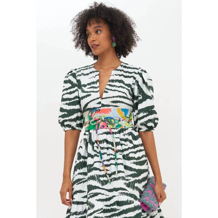 Oliphant Puff Sleeve Maxi Dress In Green Singita | Grailed