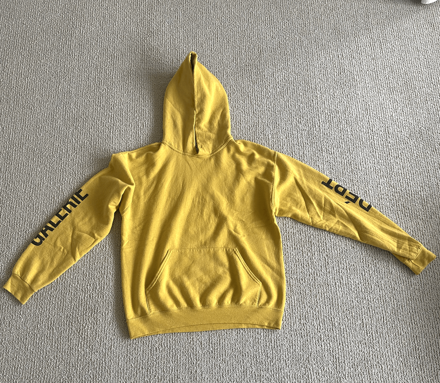 Gallery Dept. DEPT DE LA GALERIE INSANE YELLOW HOODIE | Grailed