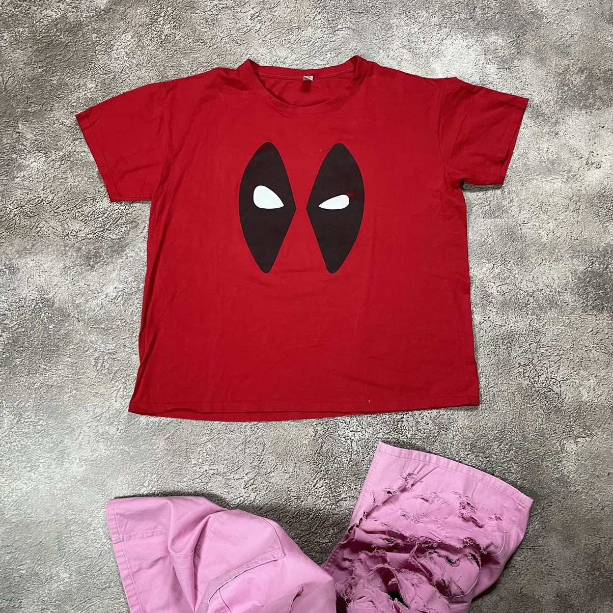 Band Tees × Vintage Vintage Y2K DEADPOOL Face Blood DEAD Creepy Horror ...
