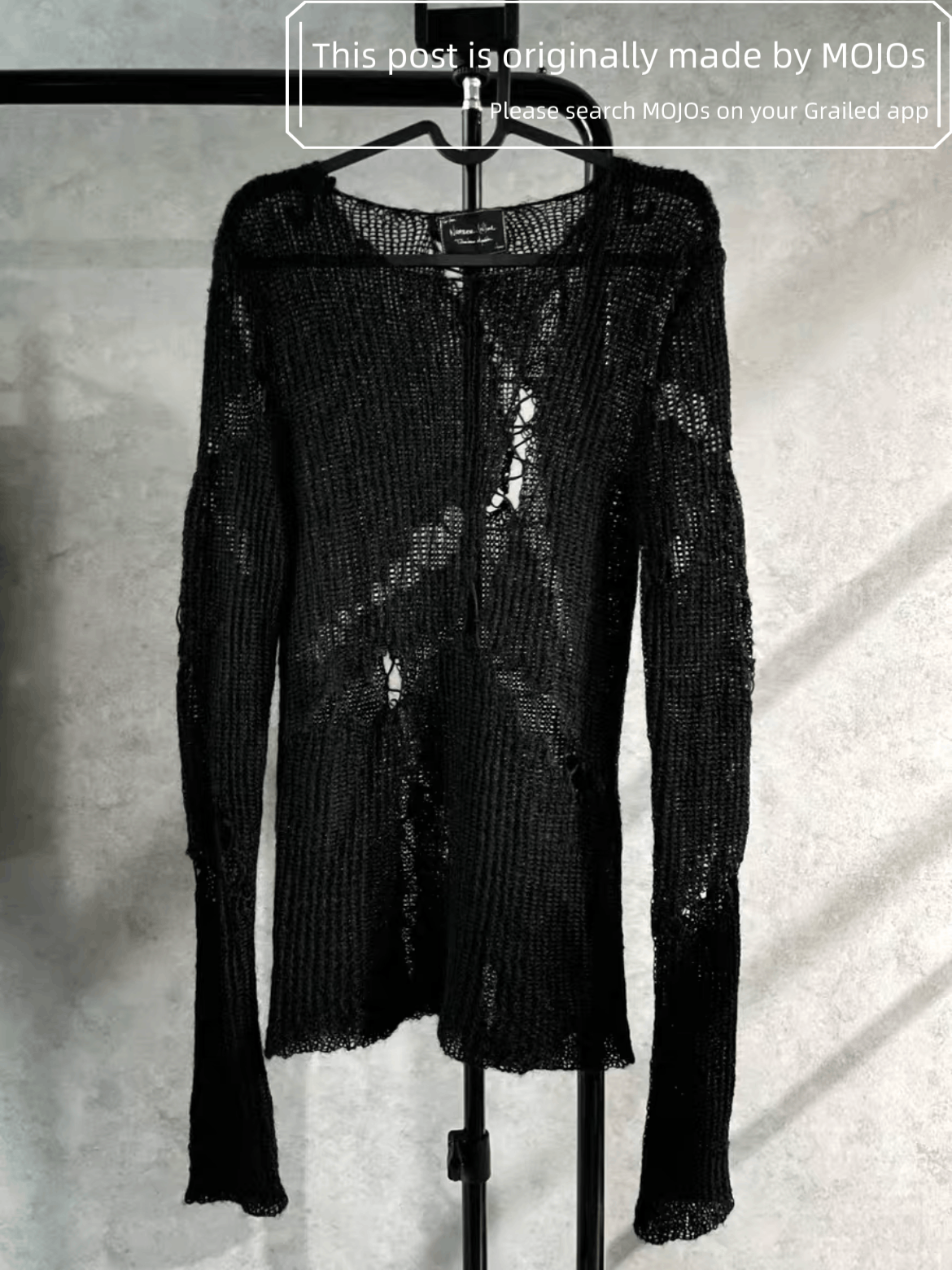 Number (N)ine Sz 3 Number Nine 04SS Dream Distressed Web Knitwear | Grailed