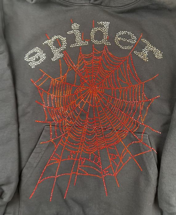 Spider Worldwide Sp5der OG Rhinestone Hoodie | Grailed