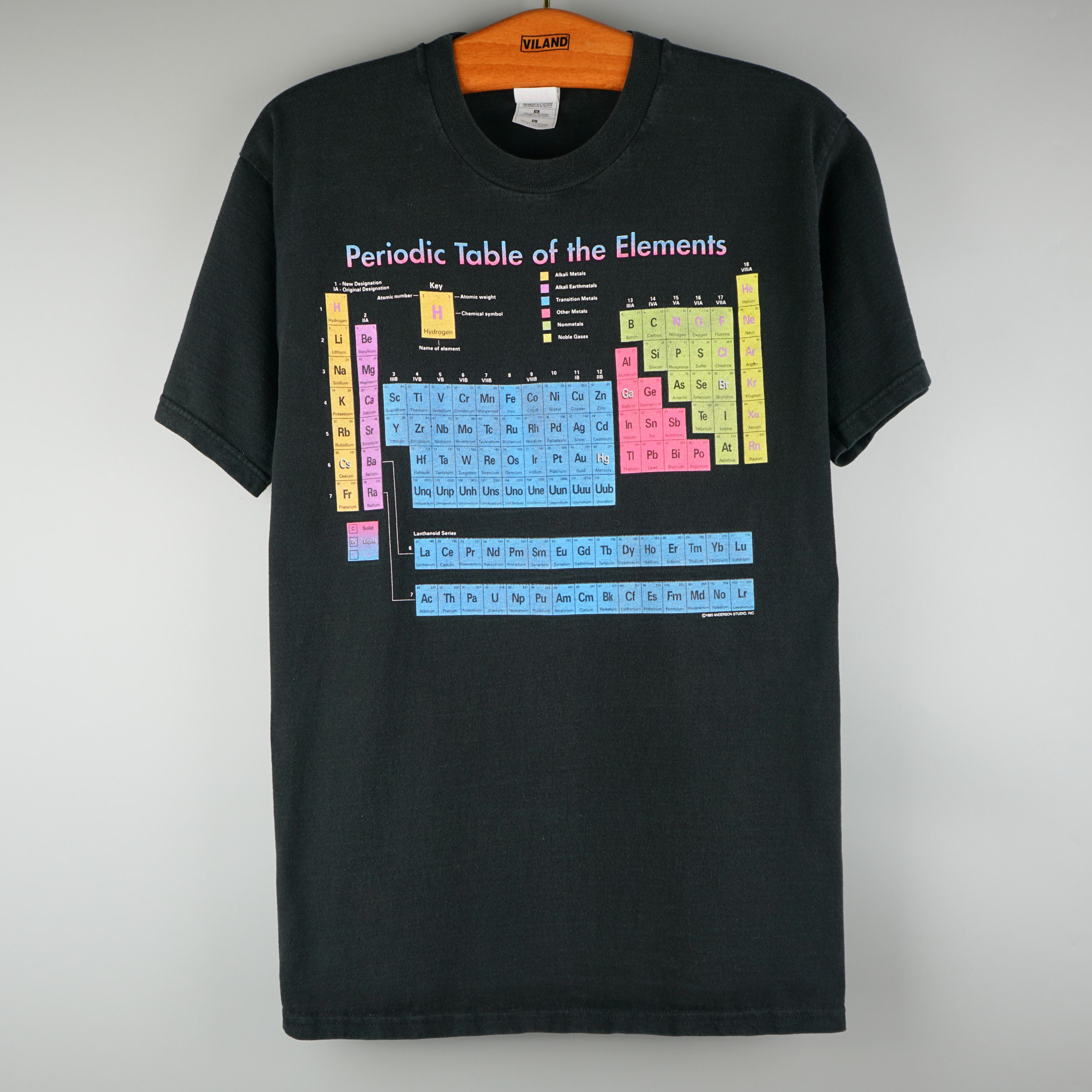 Art × Arts & Science × Vintage 1995 Periodic Table Of Elements T-Shirt ...